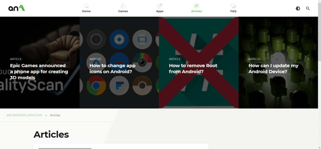 AN1 WordPress Theme - APKTEMPLATES